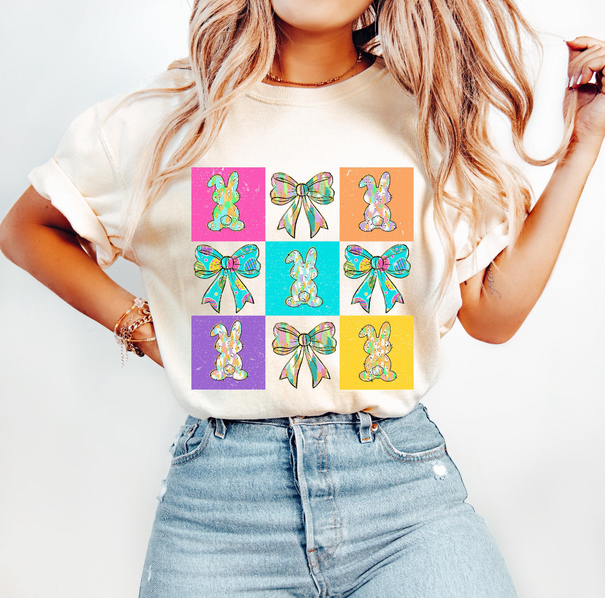 Easter Checker Tee Or Crewneck – Sarah Marshall Designs